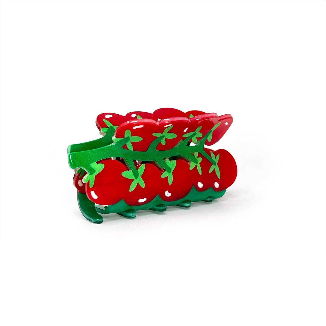 Cherry Tomatoes Hair Claw Fun Veggie Hair Clip Unique Farm-inspired ...
