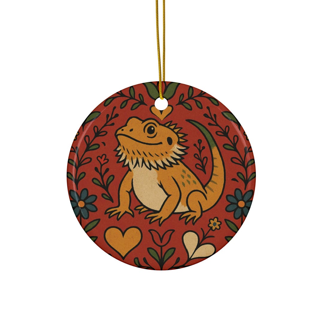 Bearded Dragon Ceramic Ornament - Etsy