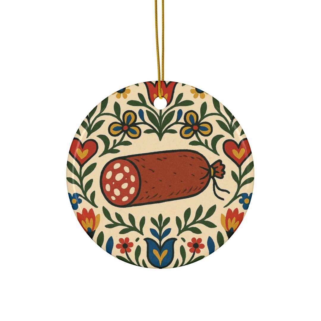 Salami, Charcuterie Board Ceramic Ornament - Etsy
