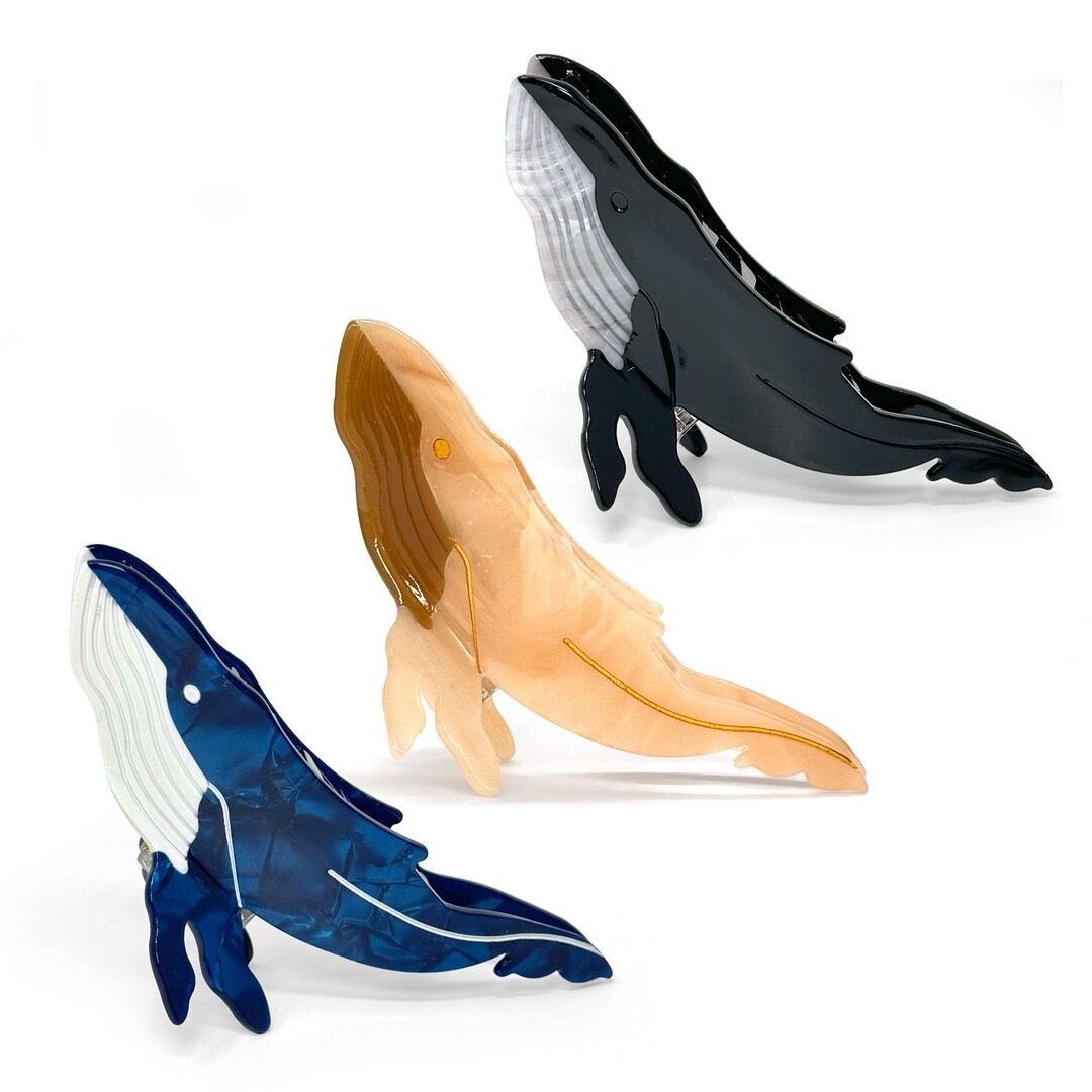 Willy the Whale Hair Claw Cute & Unique Ocean-inspired Accessory - Etsy