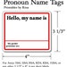 Pronoun Name Tag Stickers - Printable Template Download (3 1/3" X 4 ...