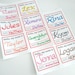 Pronoun Name Tag Stickers Printable Template Download 3 1/3 X 4 - Etsy
