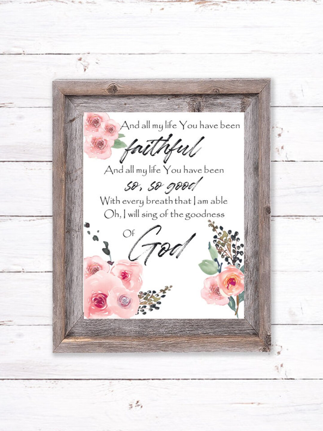 Goodness of God, Poster, Wall Art, Printable, Digital, Christian - Etsy