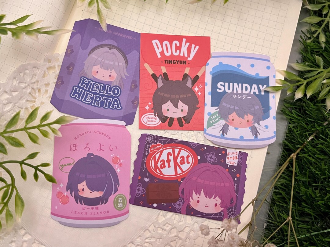 Honkai Star Rail Snack Vinyl Stickers - Etsy