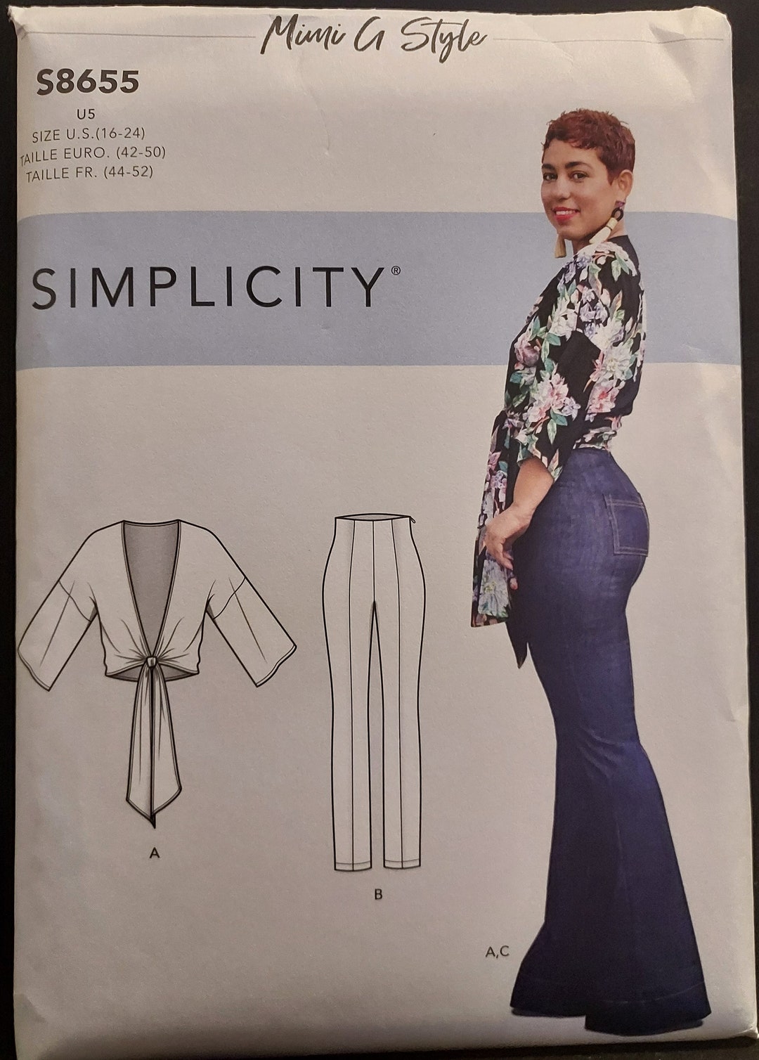 Simplicity S8655 Mimi G Style Misses' High Waisted Slim or - Etsy