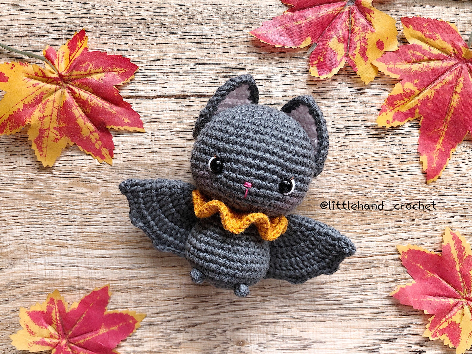 The Little Bat Crochet Pattern Crochet Bat Bat Amigurumi - Etsy