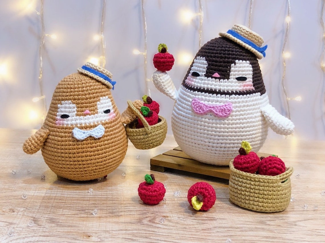 Peperico and Poporico Penguin Pattern | Bundle 2in1 | With Basket and ...