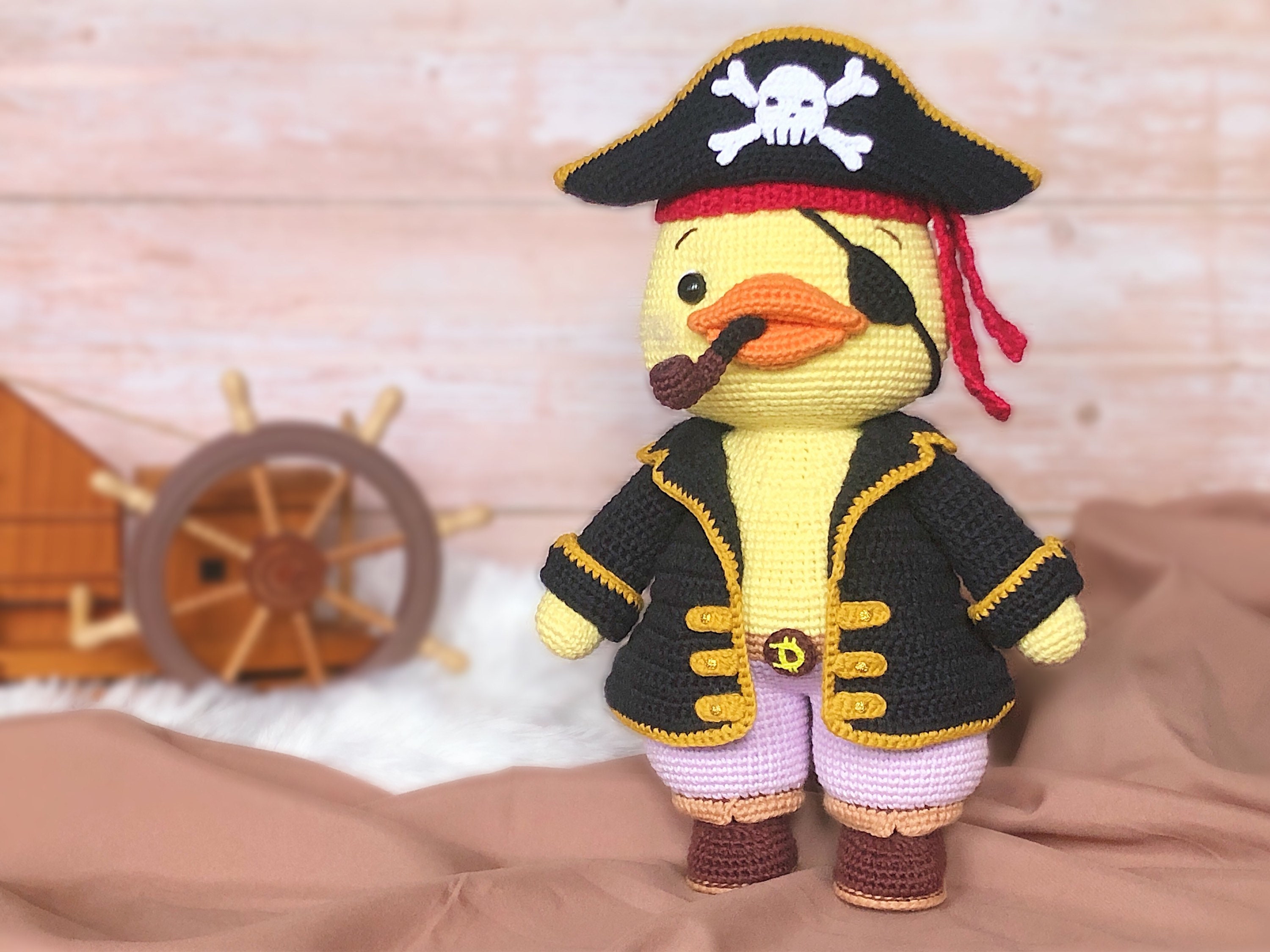 Donnie, the Duck Pirate King Pattern | With His Smoking Pipe Included ...