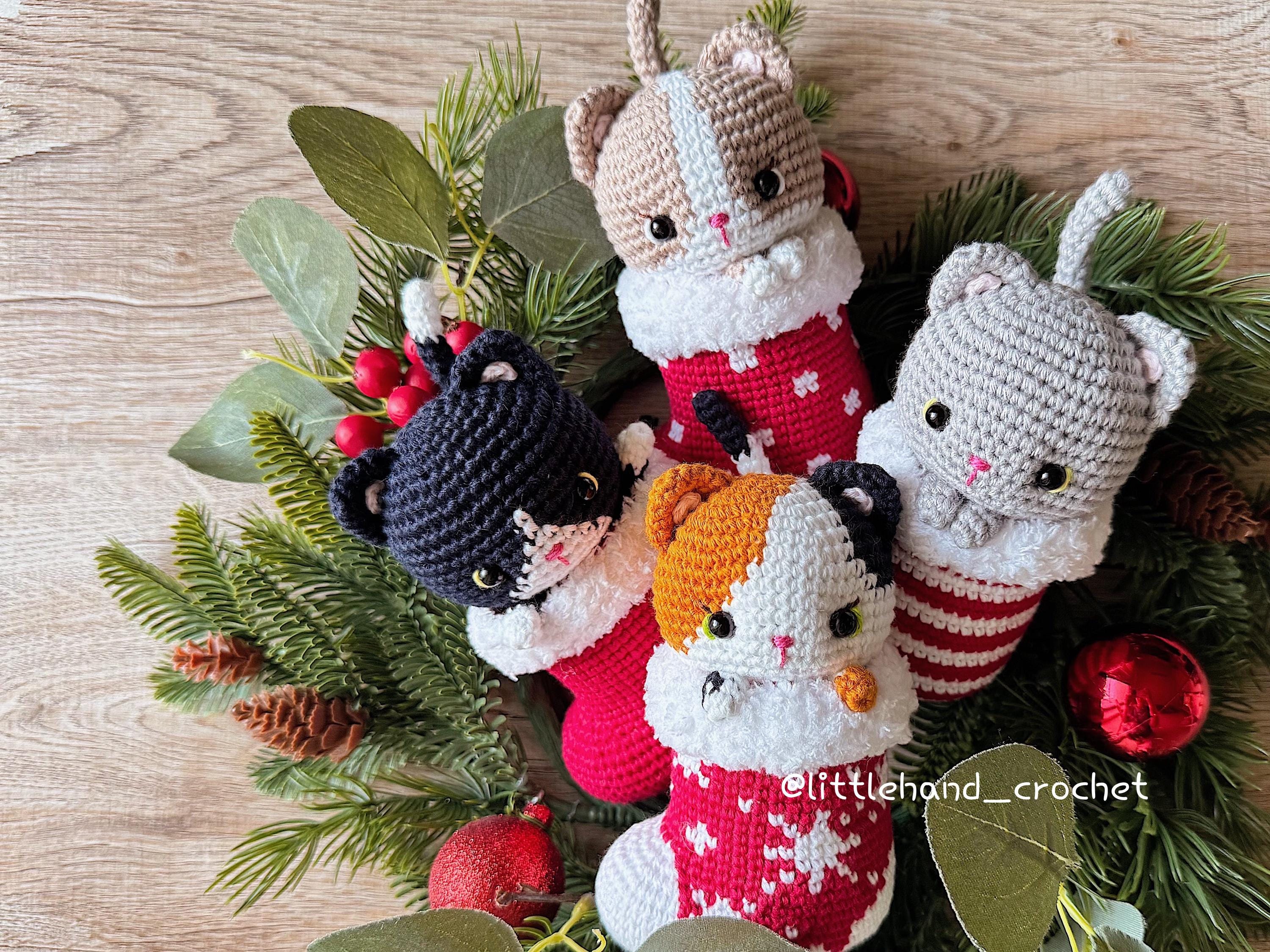 Bundle 4 in 1 Cat in Christmas Stocking | Christmas Stocking ...