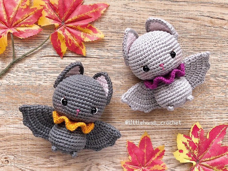 The Little Bat Crochet Pattern Crochet Bat Bat Amigurumi - Etsy