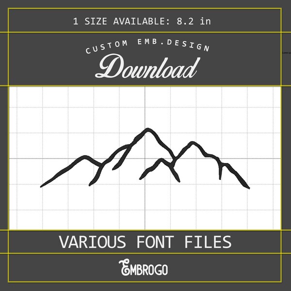 Mountain Embroidery - Etsy
