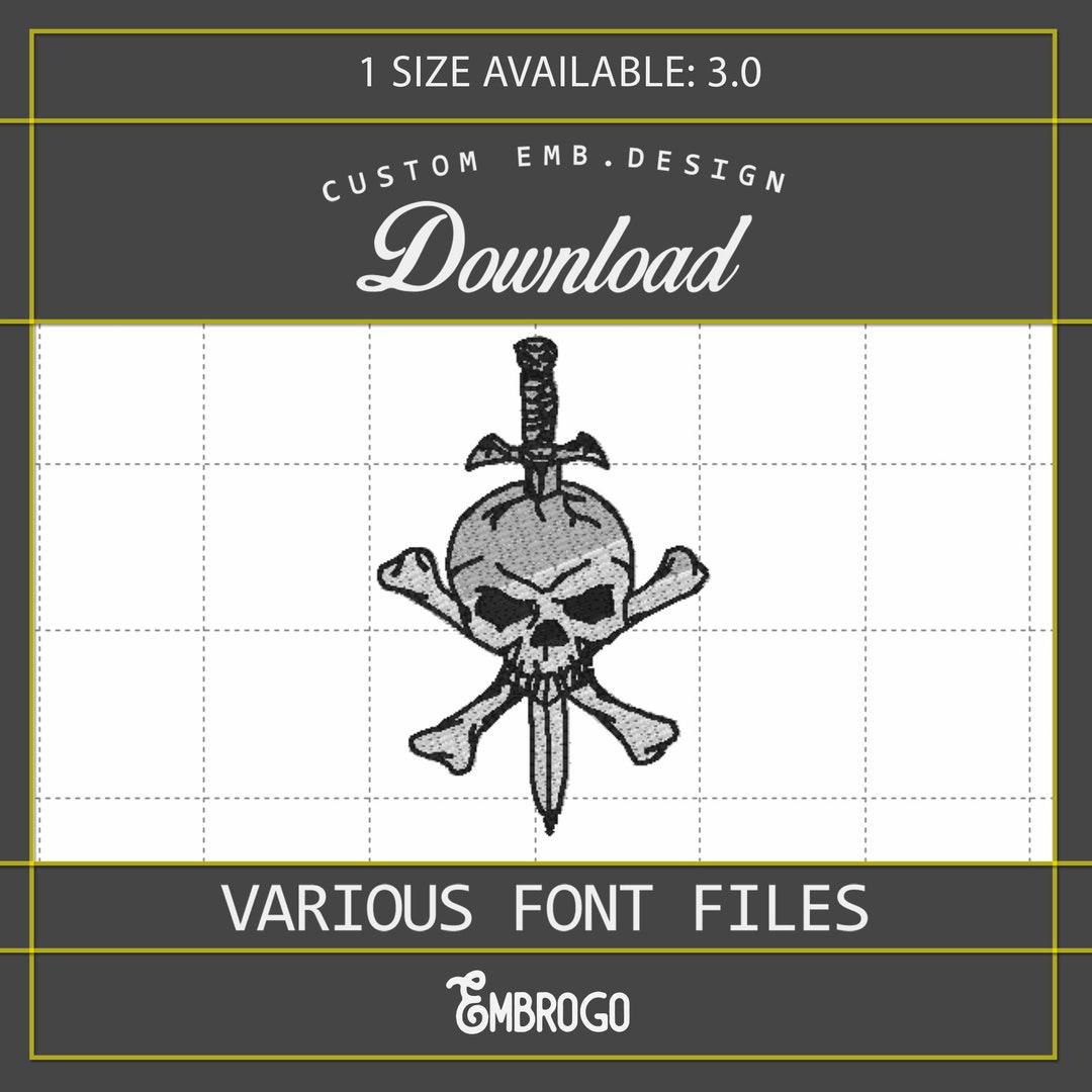 Skull Embroidery, Skull Machine Embroidery Designs, Skull Embroidery ...