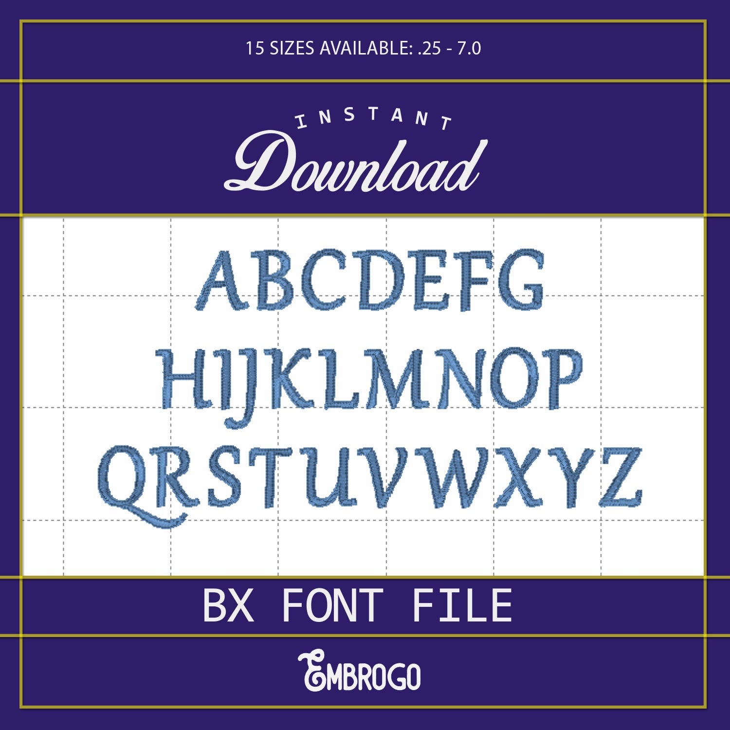 Merlot Machine Embroidery Font / INSTANT DOWNLOAD / 15 Sizes | Etsy