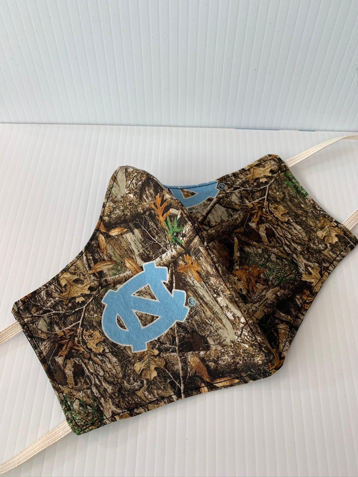 UNC / Tar Heels Camo Reversible Face Mask Adult MP | Etsy