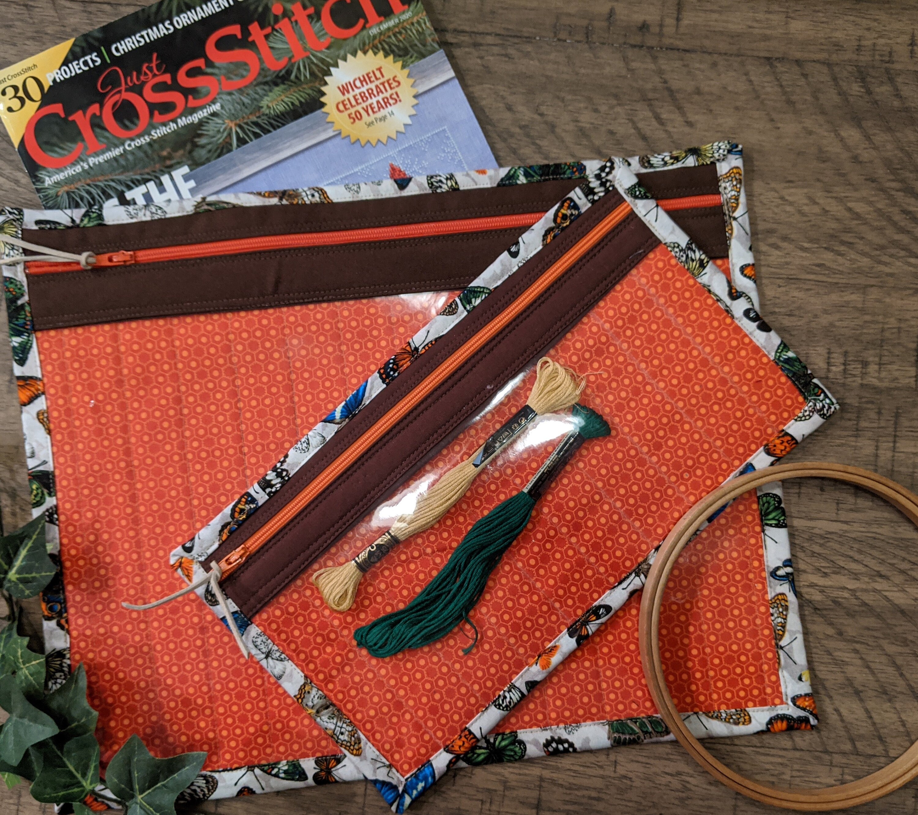 Project Bag Cross Stitch Project Bag Needle Work Vinyl | Etsy