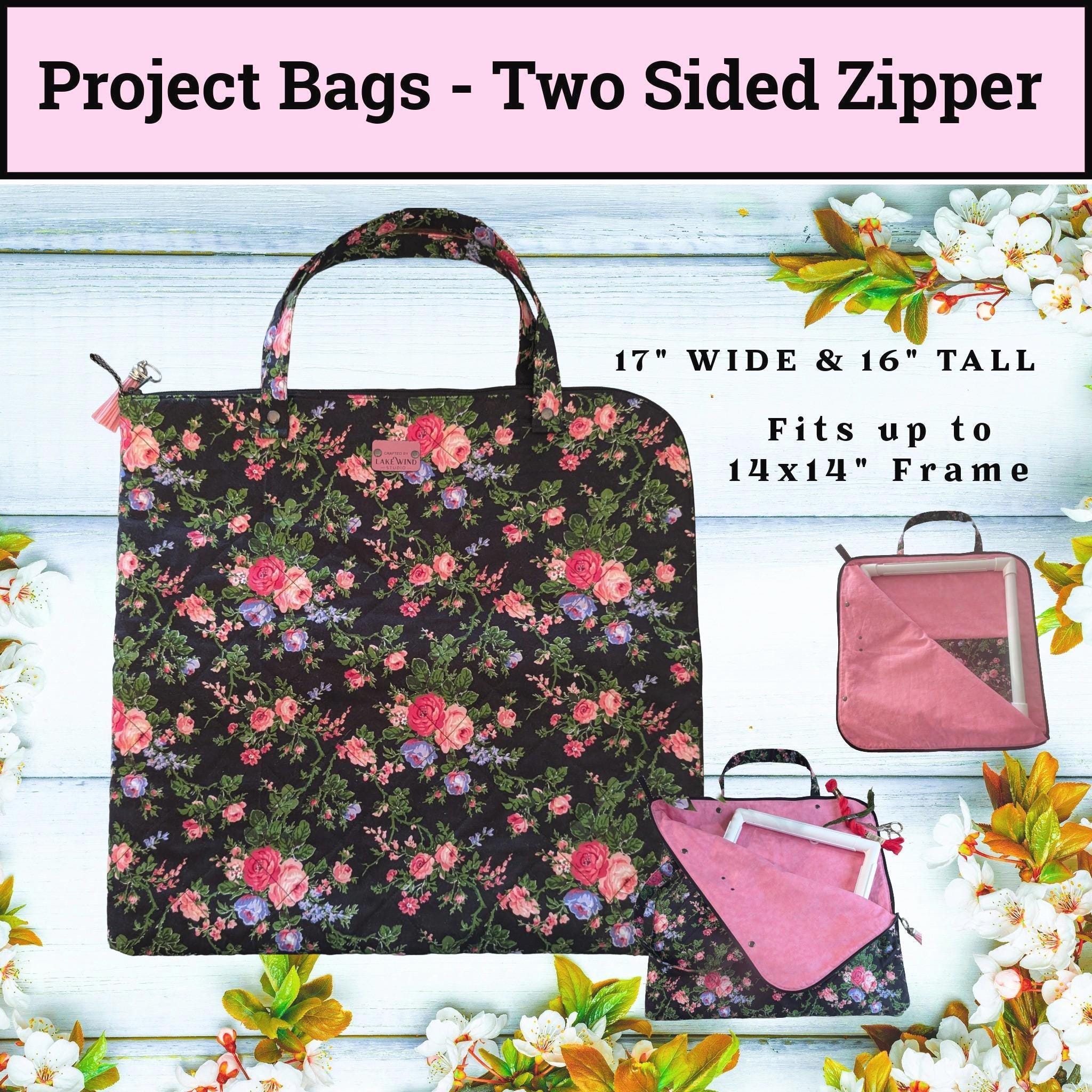 Two Sided Zipper Project Bag - Q-snap, Hoop, Nurge, Scroll Frames ...