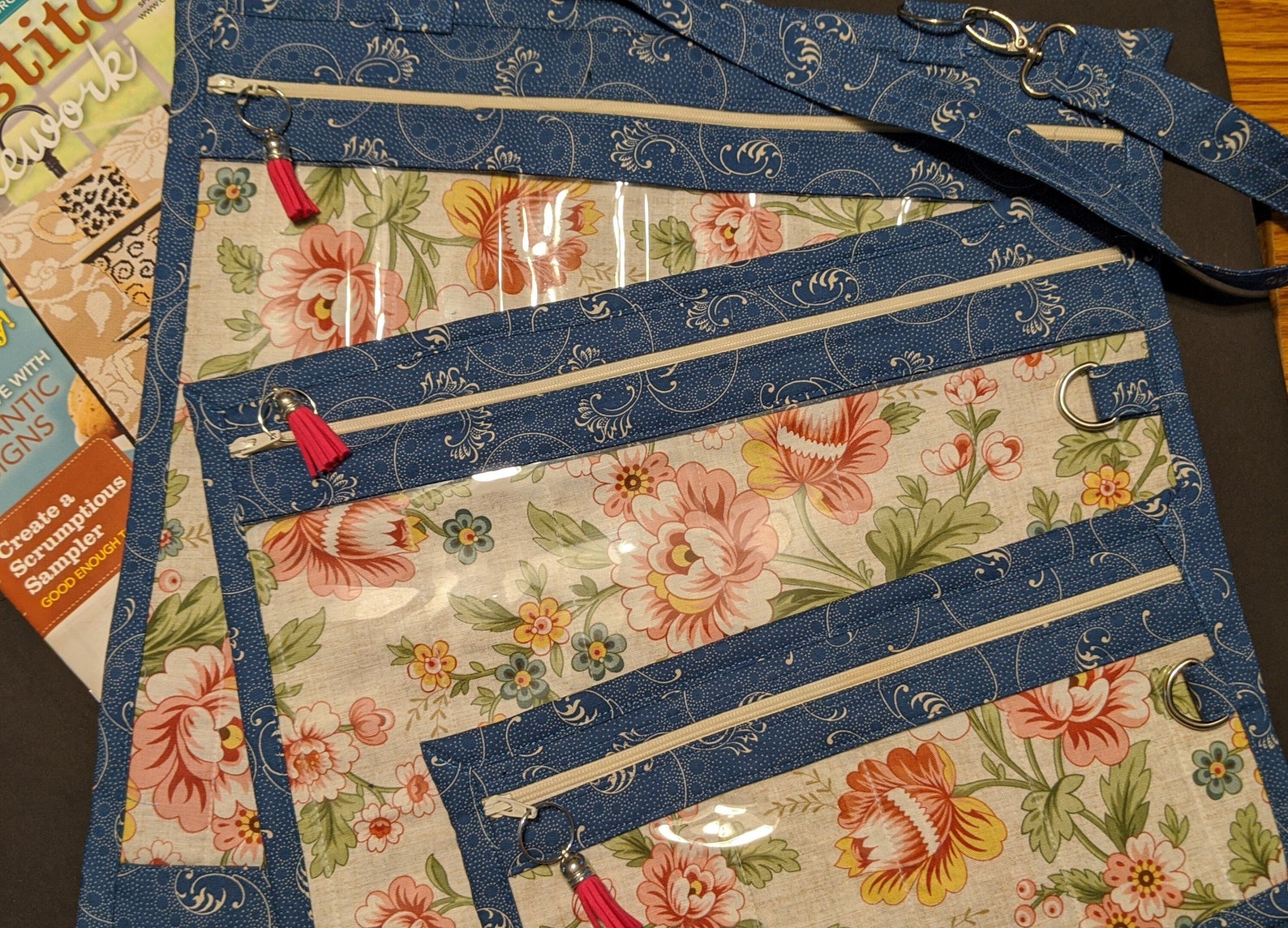 Project Bag - Cross Stitch Project Bag - Document Organization Bag ...