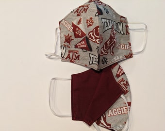 Texas Aggies Mask - Etsy