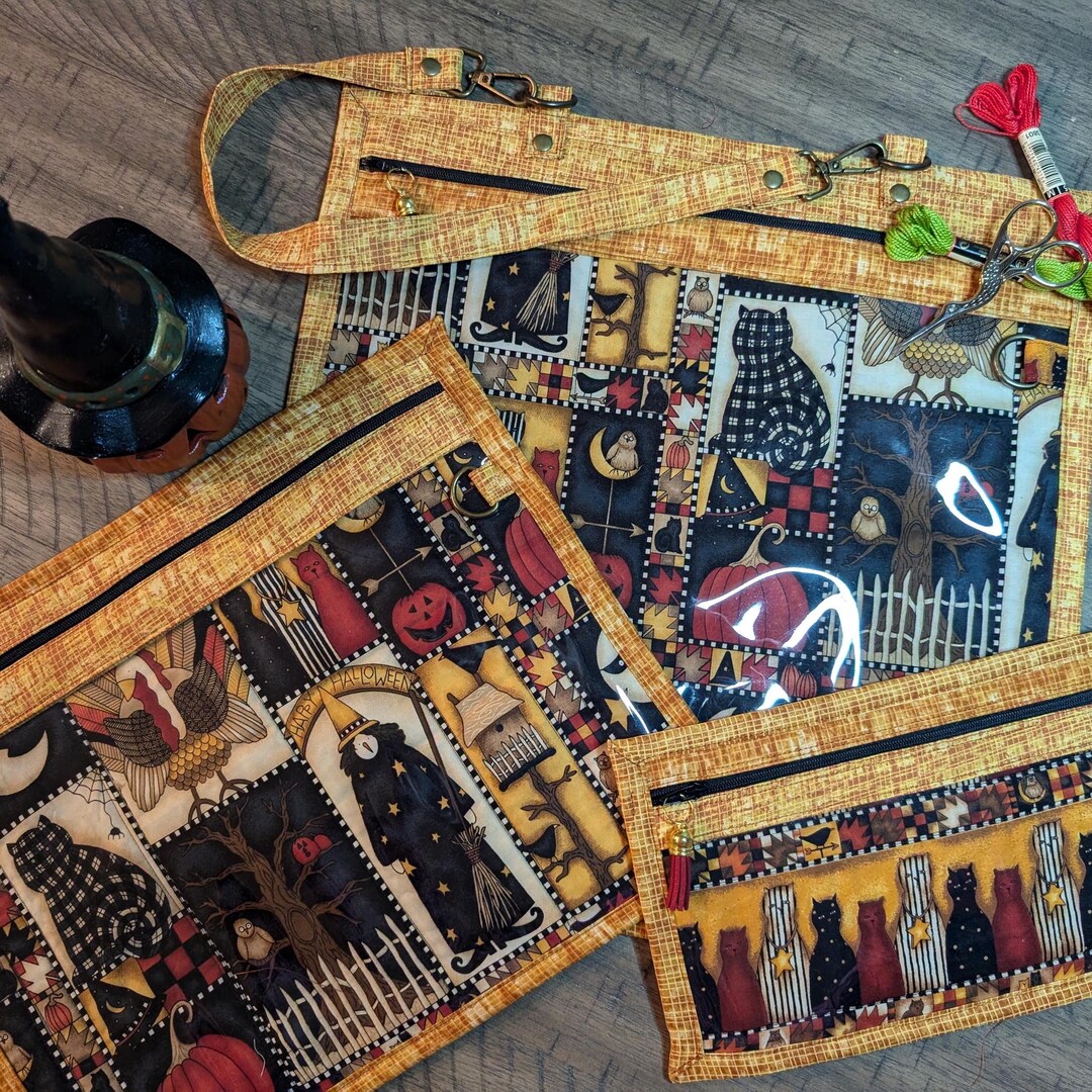 Project Bag for Cross Stitch, Embroidery, Needlework, Sewing Projects ...