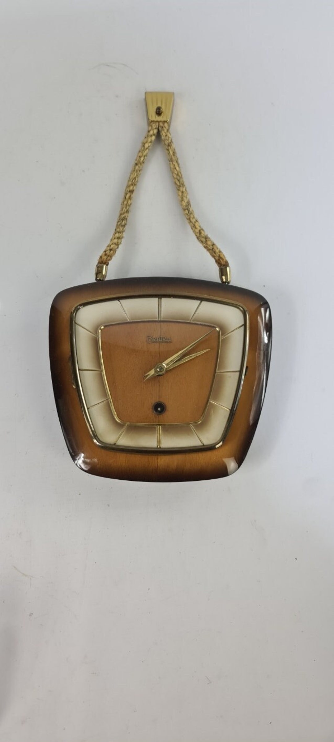 Vintage 50s Mechanical Wall Clock - Etsy
