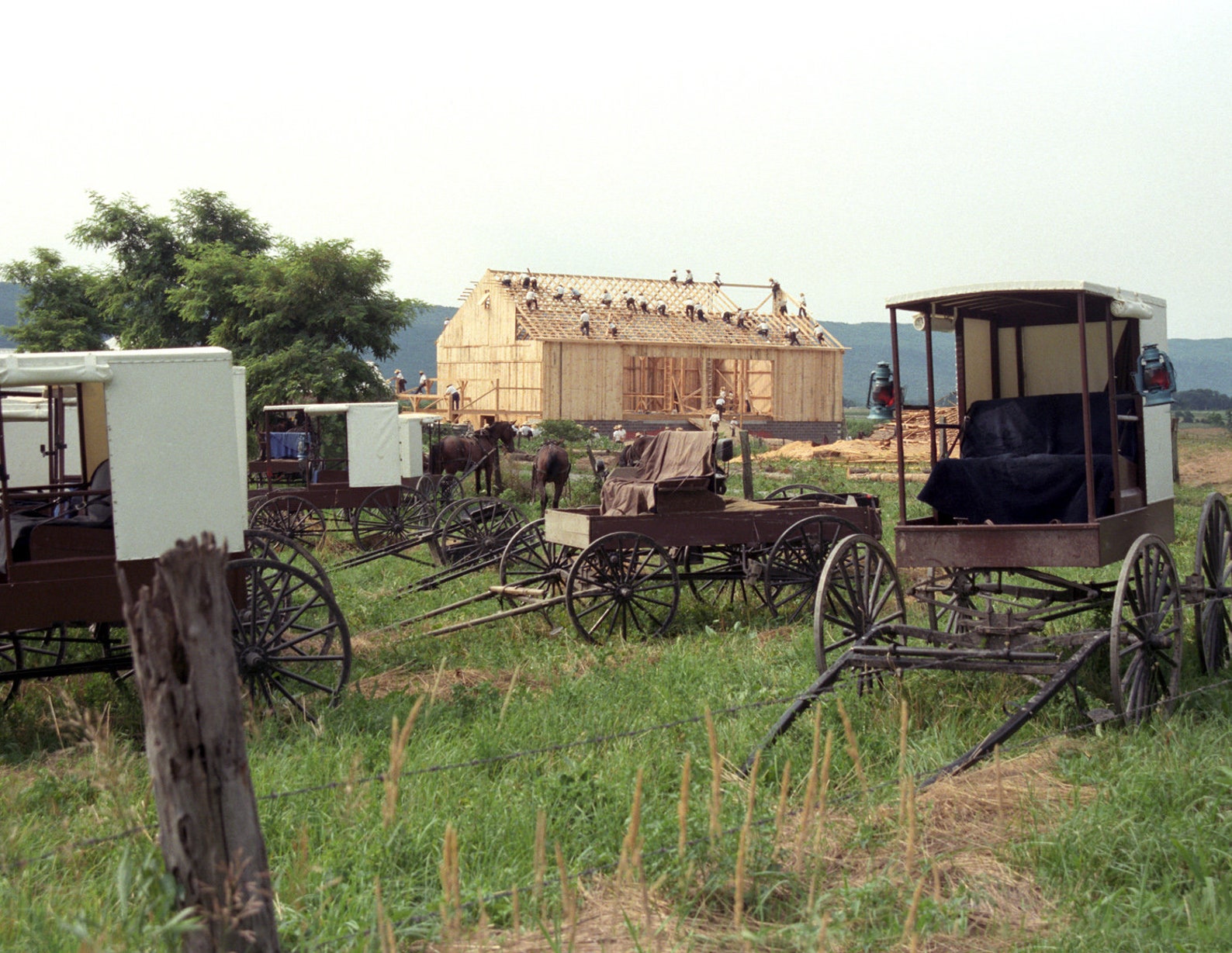 Amish Photography, saturday Barn Raising, Amish Print, Fine Art Print ...