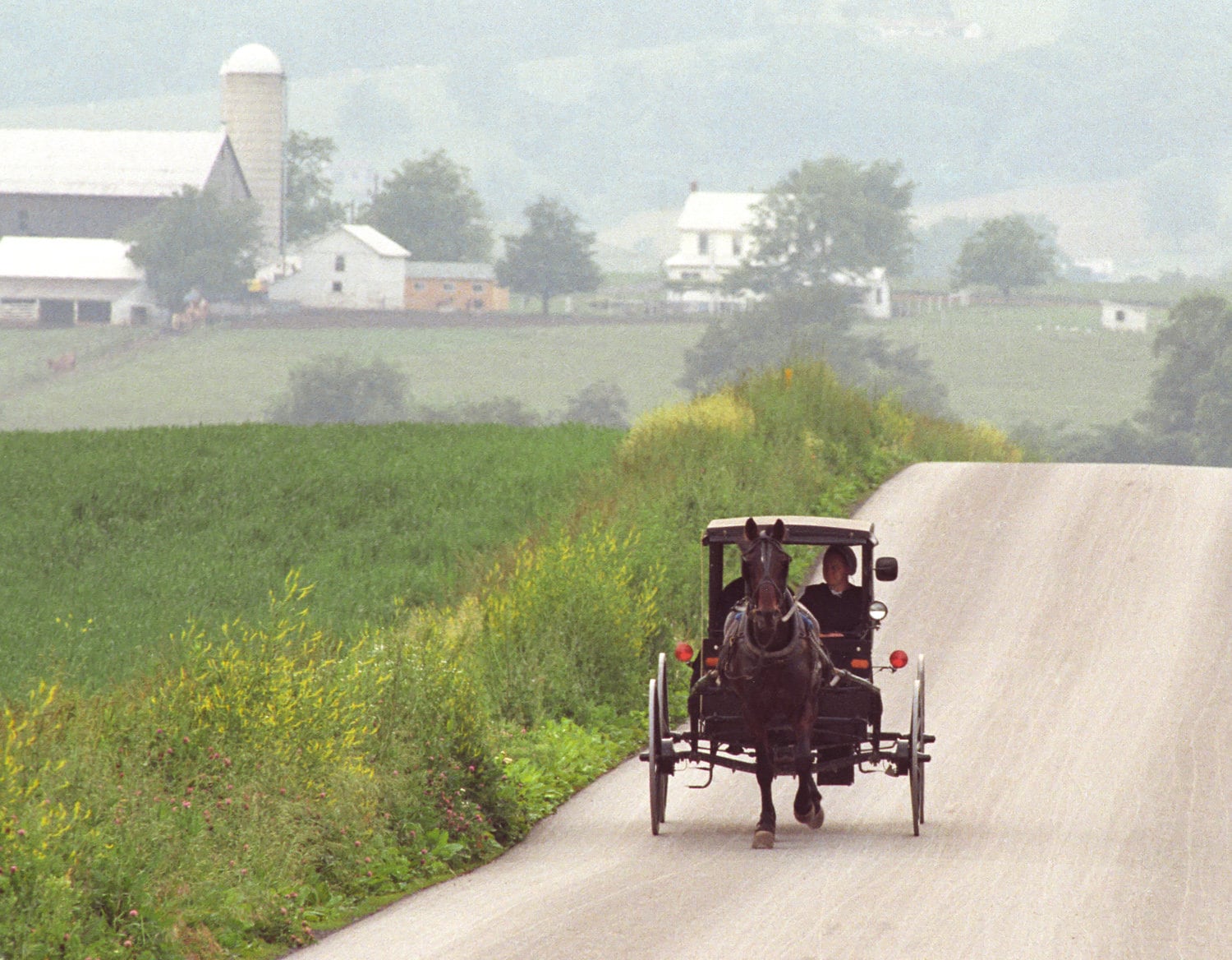 Amish Photography, “crossing the Valley” Amish Print, Fine Art Print ...