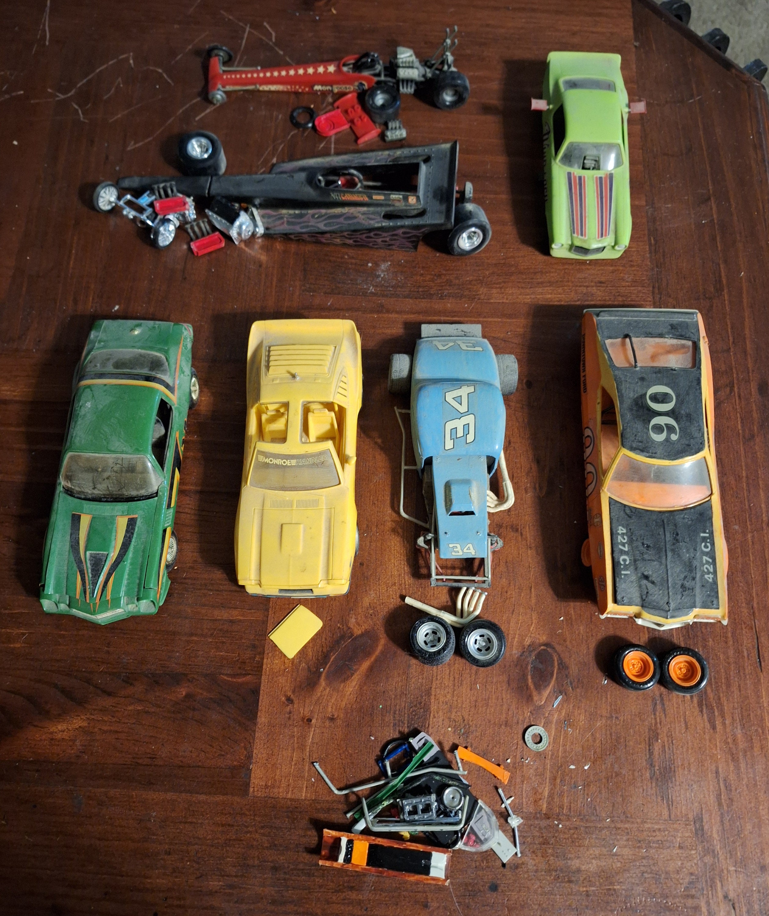 8 Broken Plastic Car Models Lot of 8 - Etsy