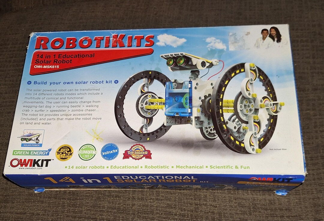 Robotikits 14-in-1 Solar Robot Building Kit - Etsy