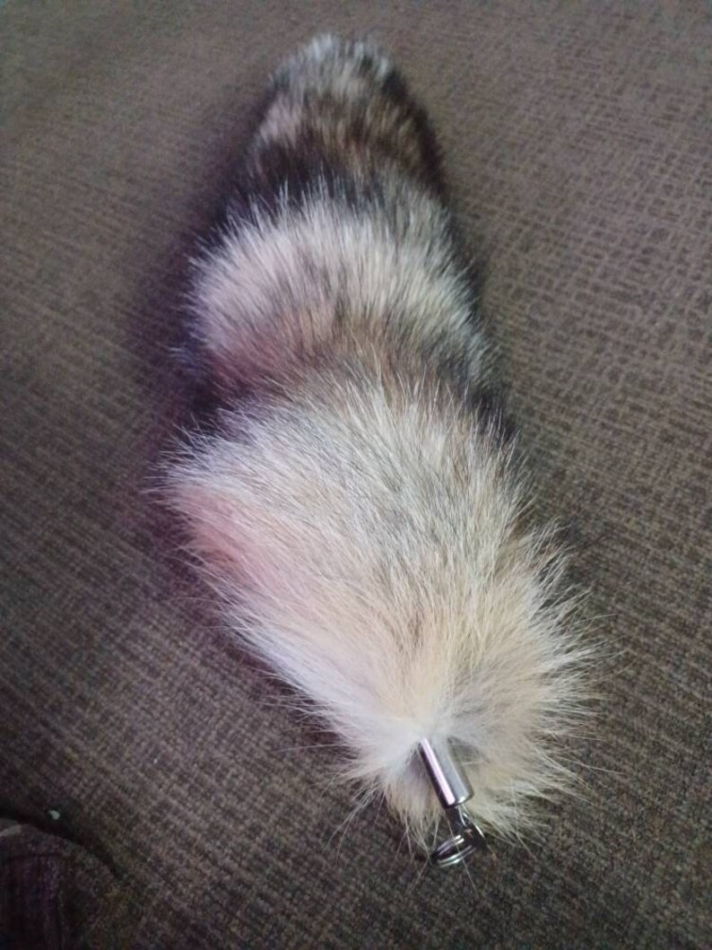 Red Fox Tail Keychain - Etsy