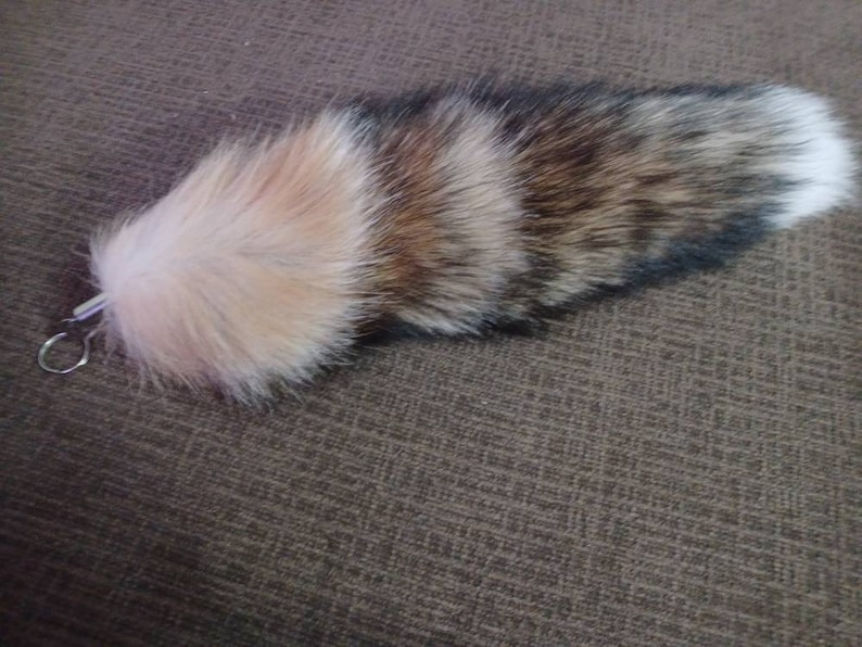 Red Fox Tail Keychain - Etsy