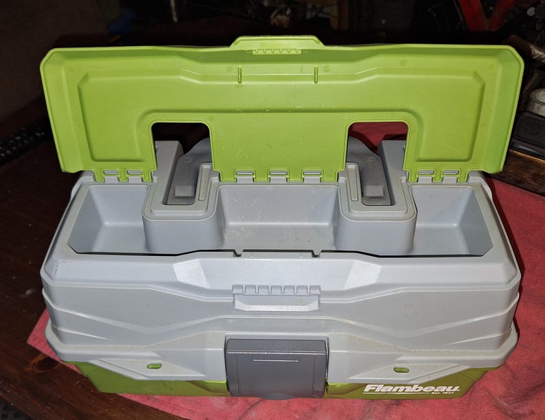 Fishing Tackle Box With Big Lot of Tackle - Etsy