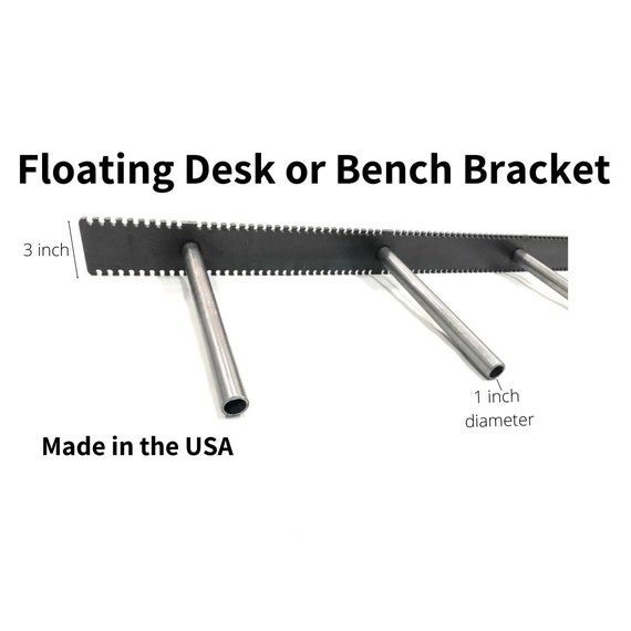 Floating Bench or Desk Bracket Heavy Duty Easy Install - Etsy
