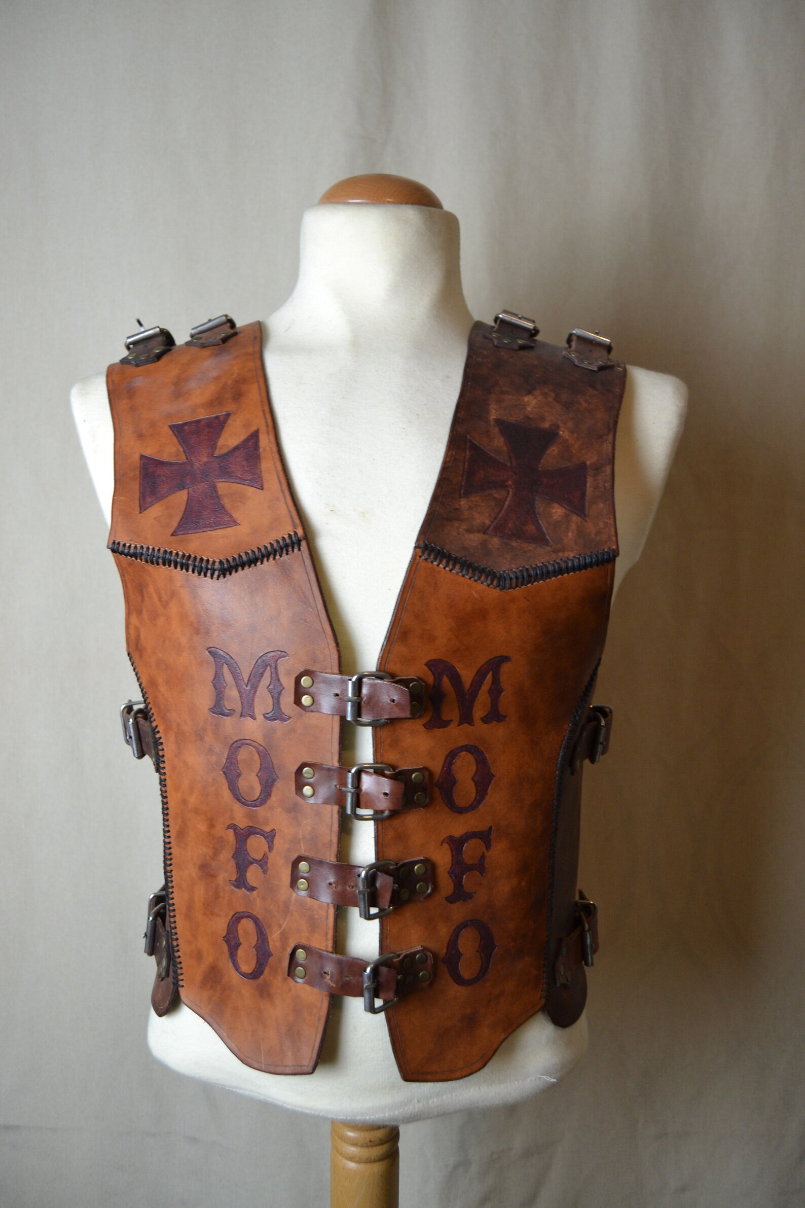 Biker Leather Vest Pattern PDF - Etsy