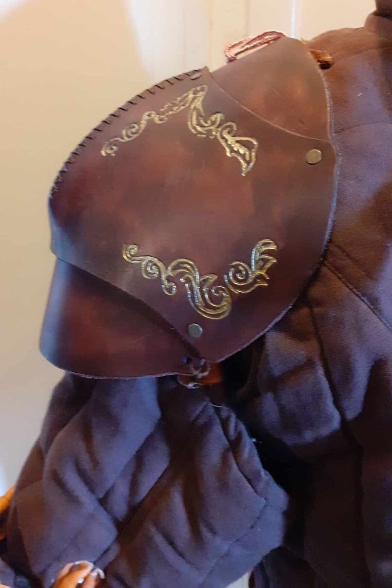 LARP Shoulder Armor Pattern Digital Download Leather Pattern Leather ...