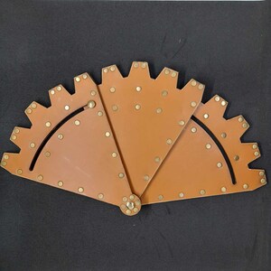 Steampunk Leather Gear Fan - DIY PDF Pattern - Etsy