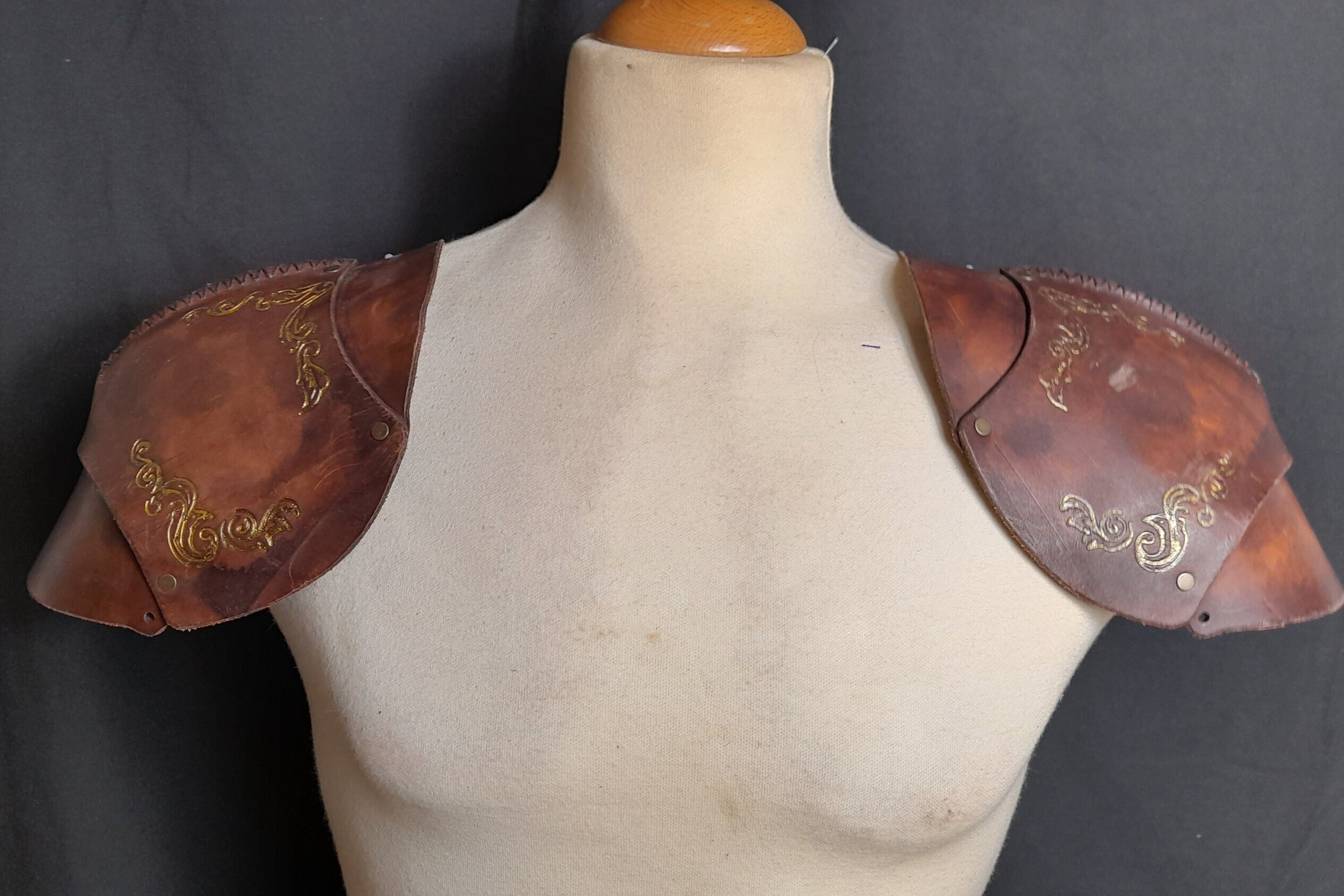 LARP Shoulder Armor Pattern Digital Download Leather Pattern Leather ...
