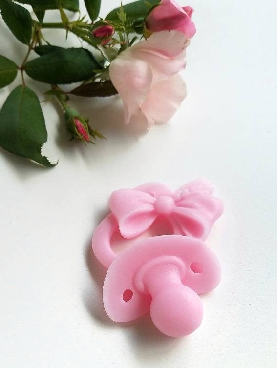 Set of 60 Pacifier Soap Favors Baby Shower Favors Soaps Girl - Etsy
