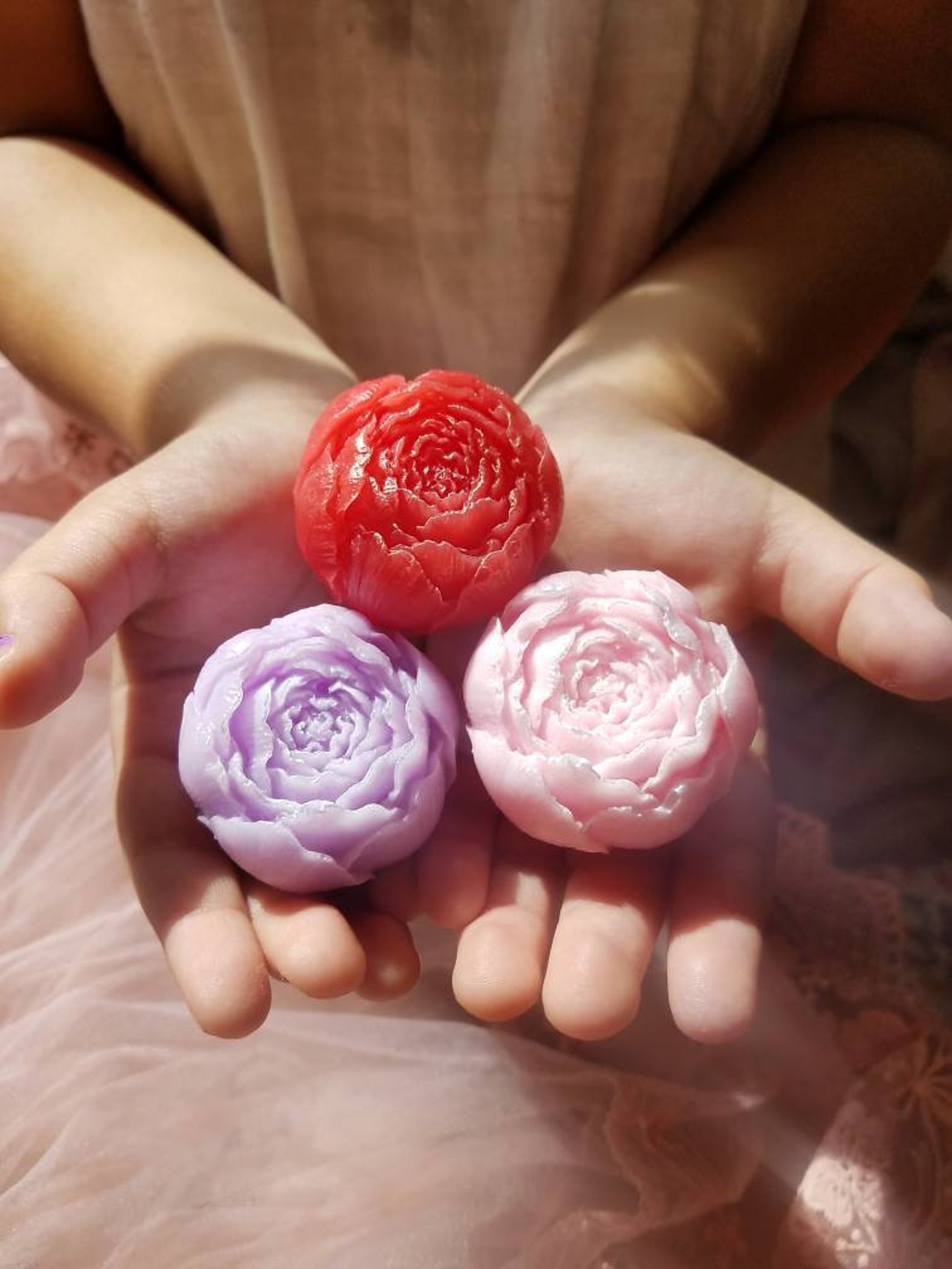 10 Pink Peony Soaps Perfect Little Peonies Peony Flower - Etsy