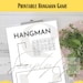 Printable Hangman Game, Printable Travel Games, Car Ride Games, Hangman ...