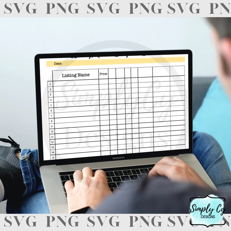 Listing Tracker, Etsy Order Tracker, Sales and Listing Progress ...