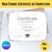 Customizable Certificate of Completion High School, High School ...