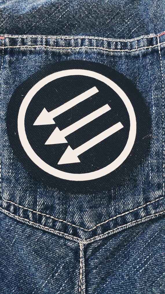 Anti-fascist Arrows Anti-fascism Patch Black and White | Etsy