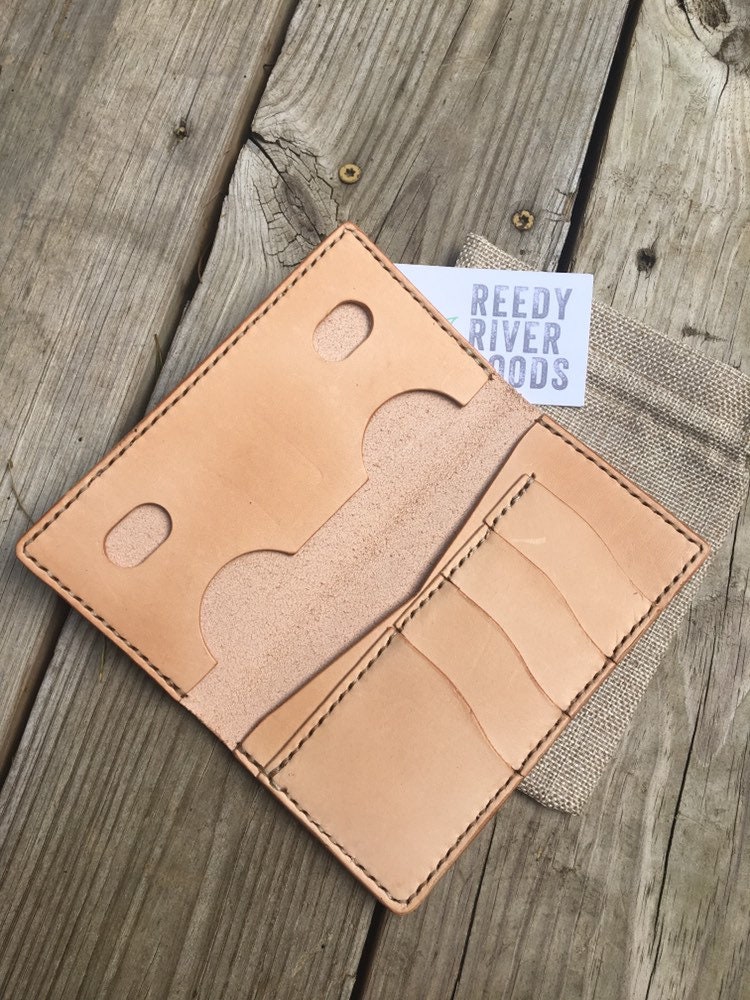 Handmade Leather Wallet | Vegetable Tanned Leather | Natural Veg Tan ...