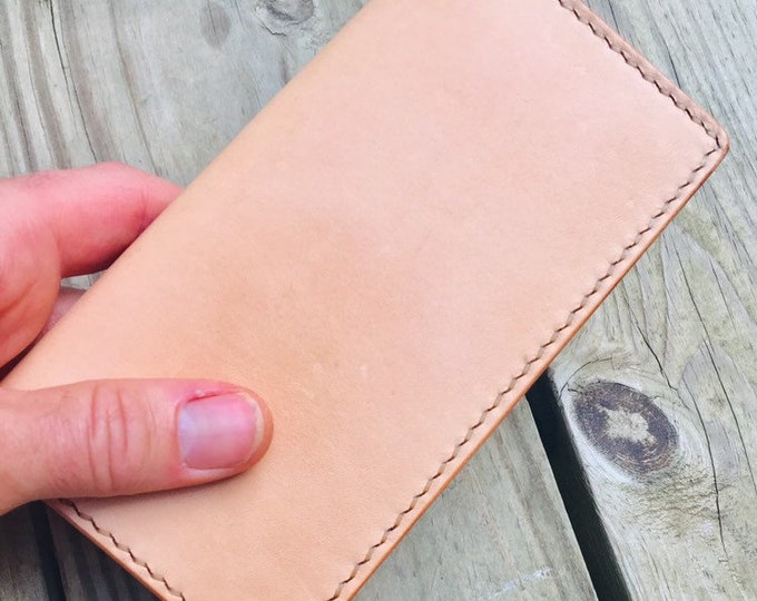 Handmade Leather Wallet | Vegetable Tanned Leather | Natural Veg Tan ...