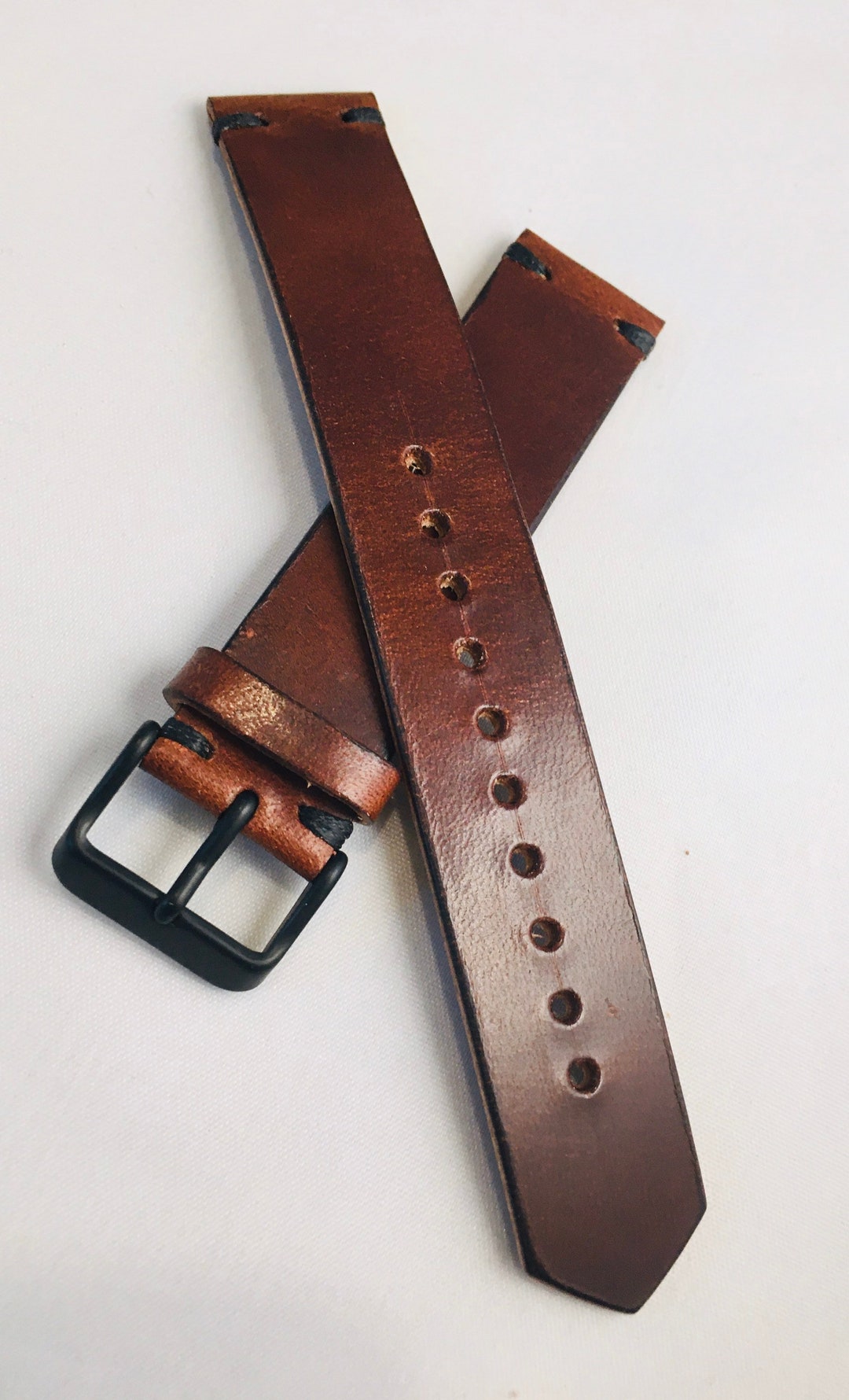 Veg Tan Leather Watch Strap Custom Watch Strap Leather - Etsy