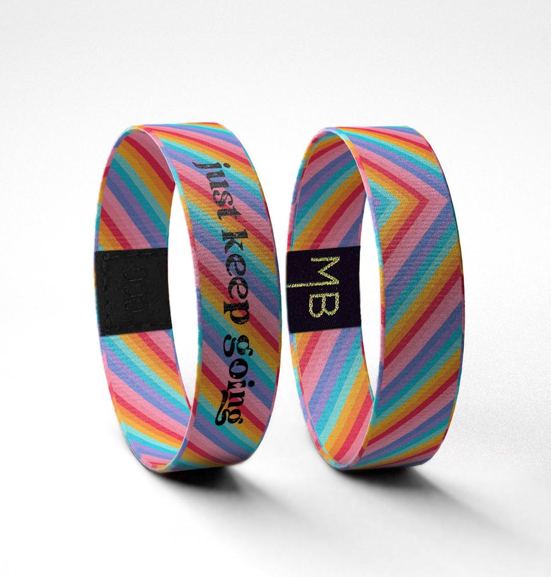 Just Keep Going Motivational Inspirational Wristband | Mental Health ...