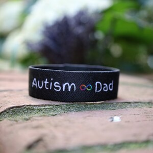Autism Dad Motivational Awareness Wristband Reversible Bracelet ...