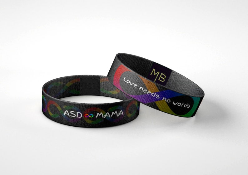 Autism ASD Mama Motivational Awareness Wristband Reversible Bracelet ...