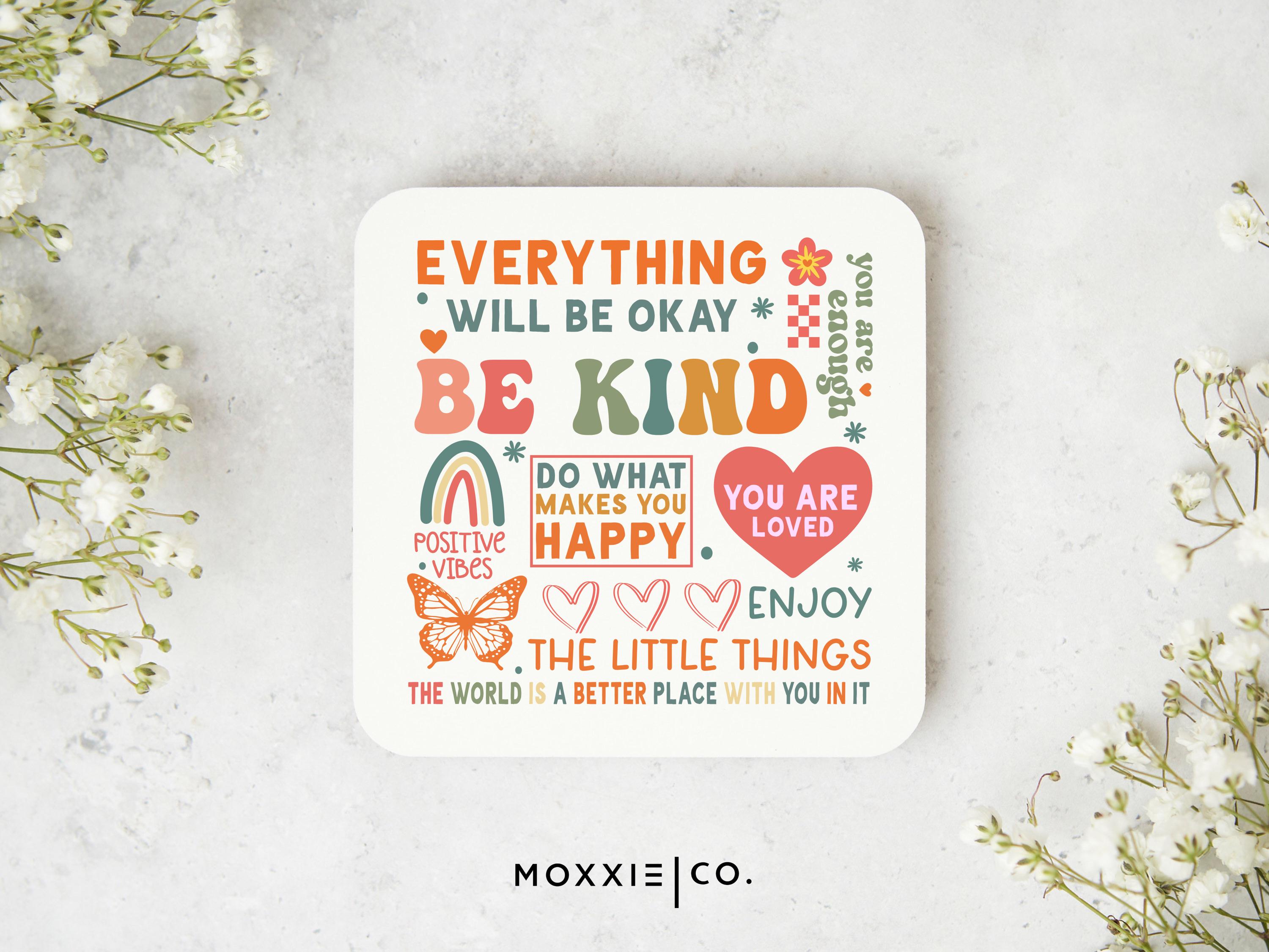 Be Kind Motivational Magnet | Inspirational Gift - Moxxie Co. - Etsy