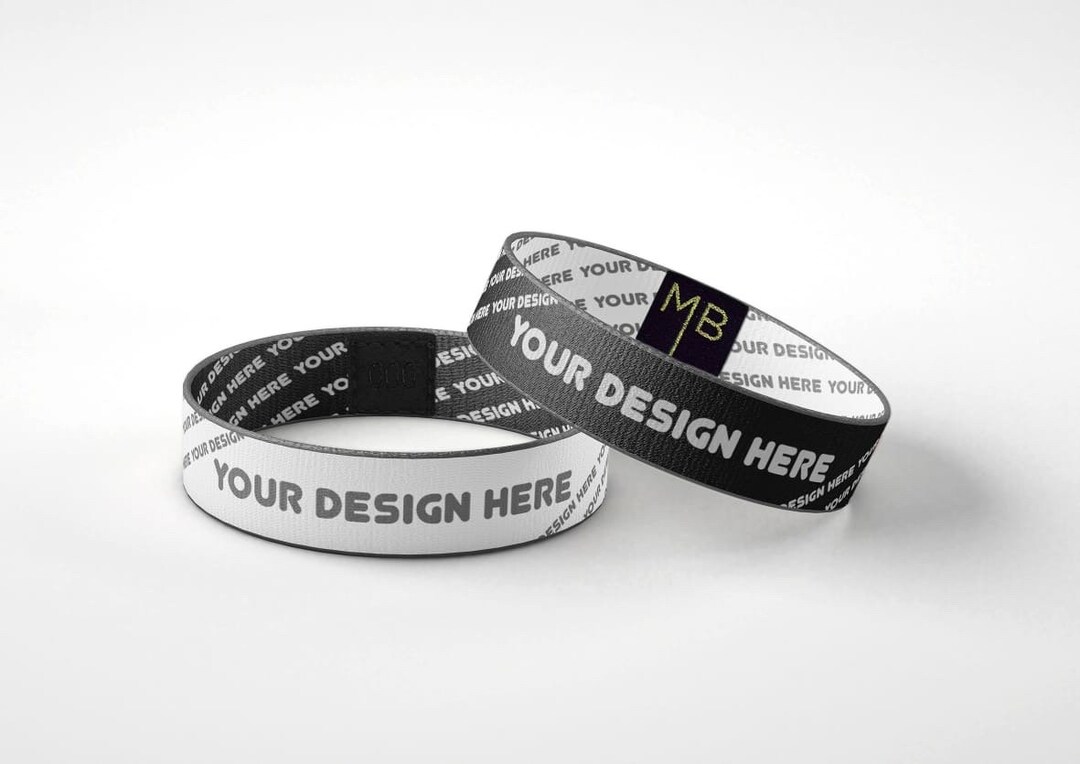 Custom Customized Full Color Fabric Elastic Motivational Wristband ...